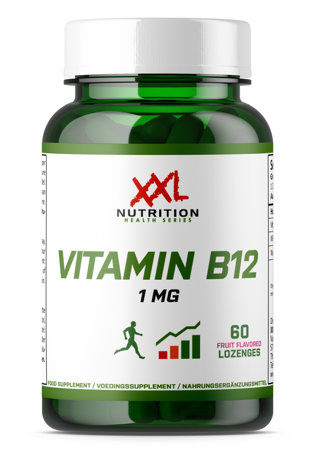 Vitamine B12 - 1 mg - 60 pastilles l XXL Nutrition Le plus grand en nutrition sportive ...